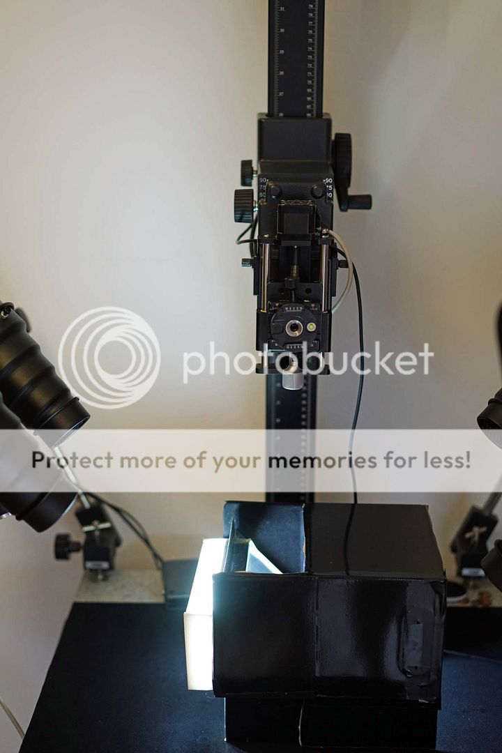 Diffuse on axis lighting Rig: my current iteration