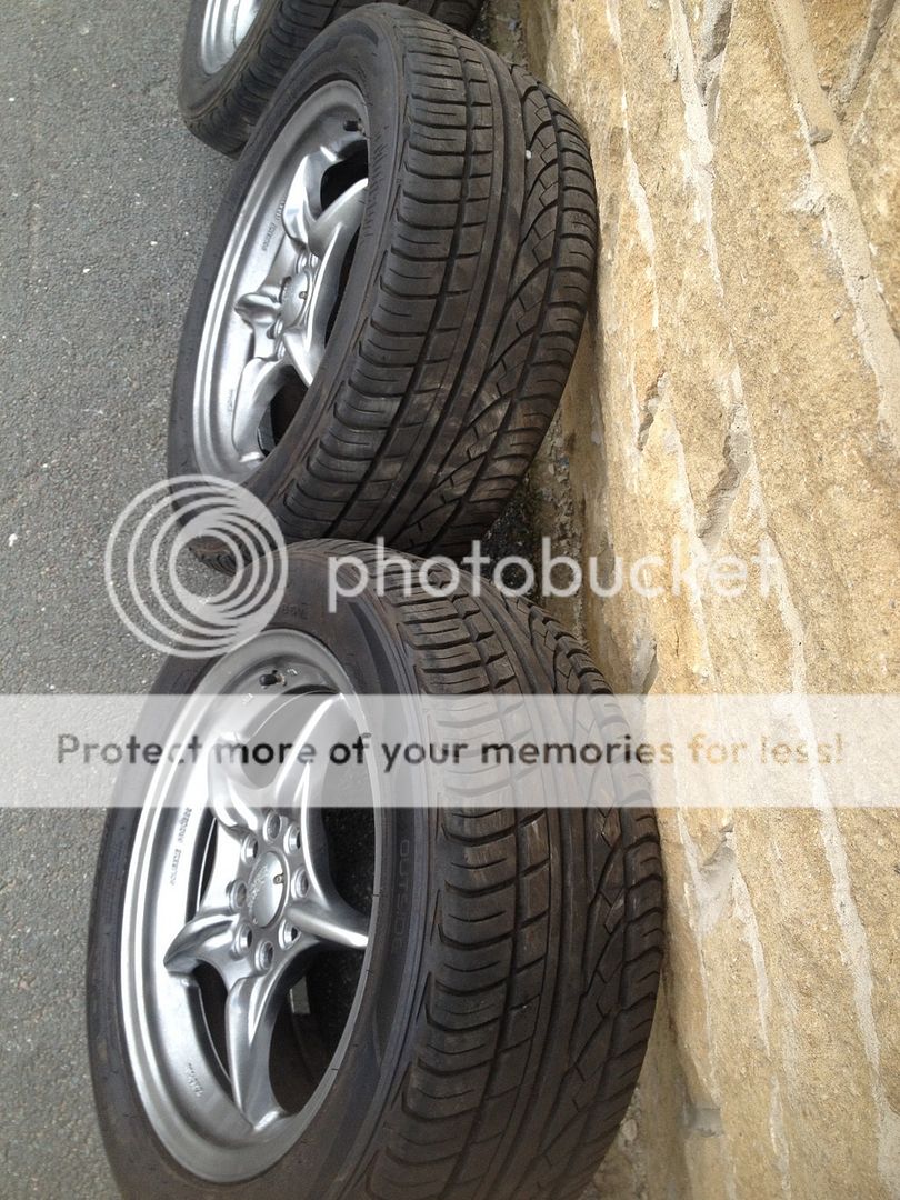 Mugen RNR wheels, 15" 4x100 with centre caps, good tyres | EK9.org JDM ...